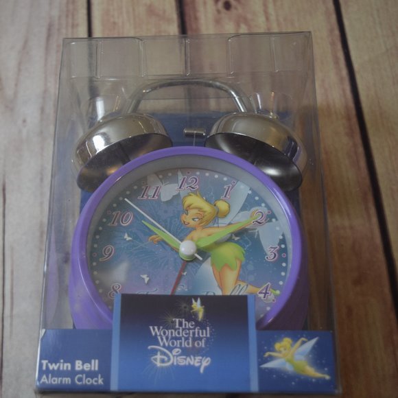 Disney | Wall Decor | Disney Tinkerbell Twin Bell Alarm Clock | Poshmark